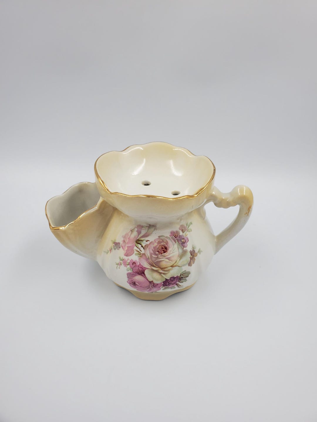 Vintage Old Foley James Kent Cabbage Rose Ceramic Shaving Mug - Etsy