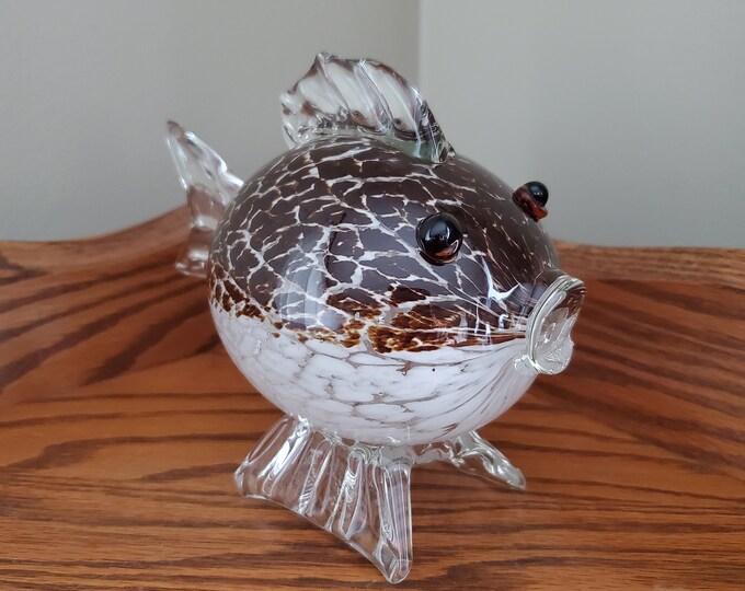 Art Glass Hand Blown Puffer Fish Figurine - Etsy