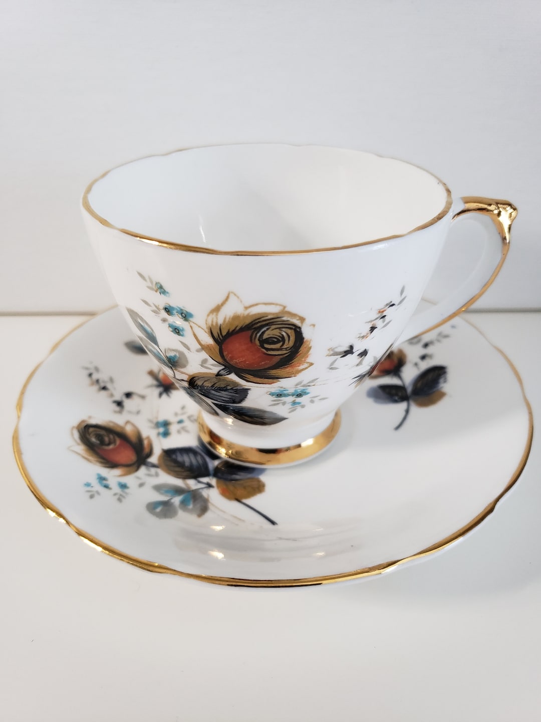 Delphine Fine Bone China Teacup - Etsy