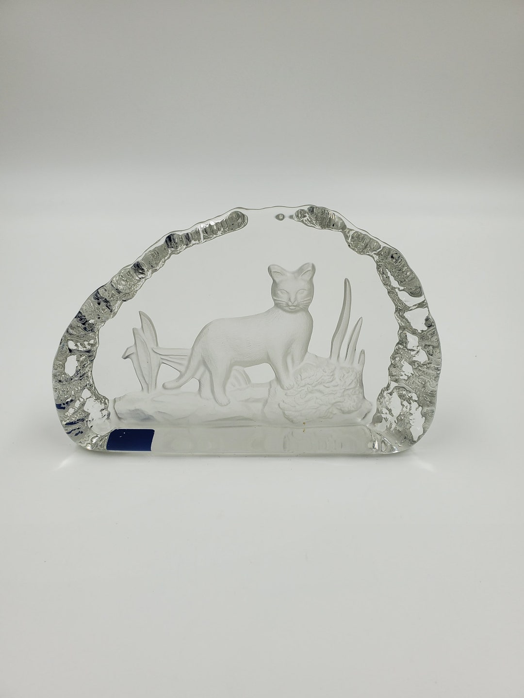 Tilley Crystal Glass Cat Paperweight Figurine - Etsy