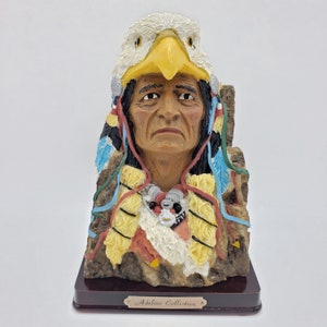 Vintage Adeline Collection North American Native Statue Figurine With ...