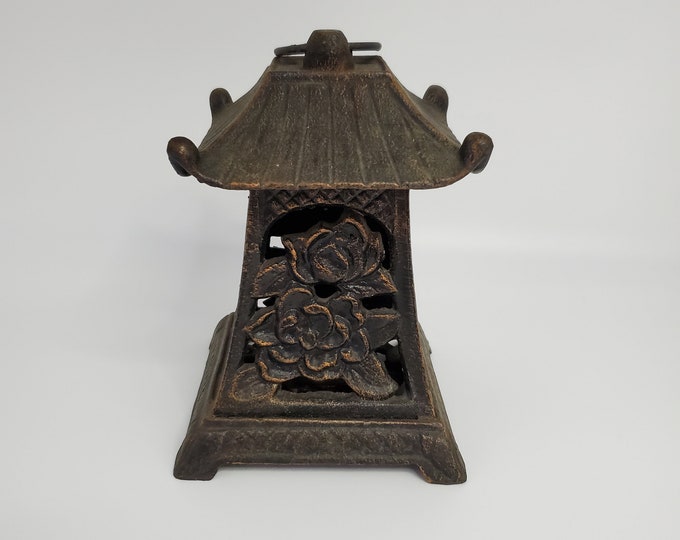 Vintage Partylite Cast Iron Pagoda Indoor Outdoor Tealite Lantern - Etsy