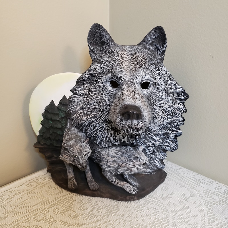 Ceramic Wolf Head - Etsy