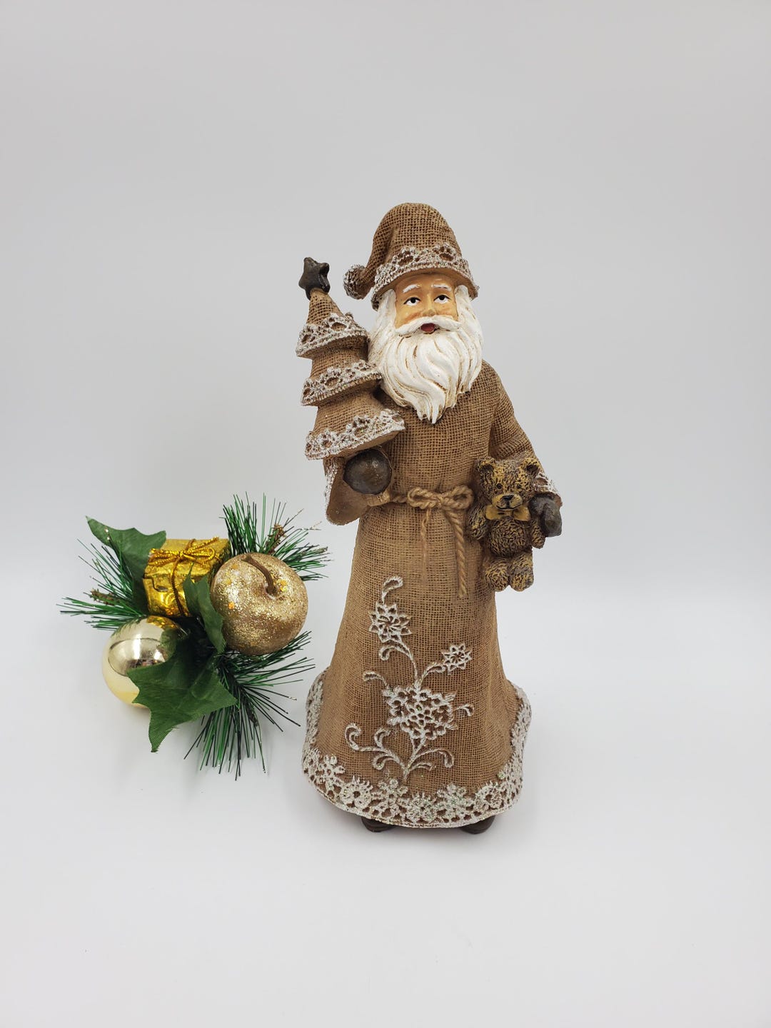 Giftcraft Father Christmas Statue Figurine Decoration - Etsy