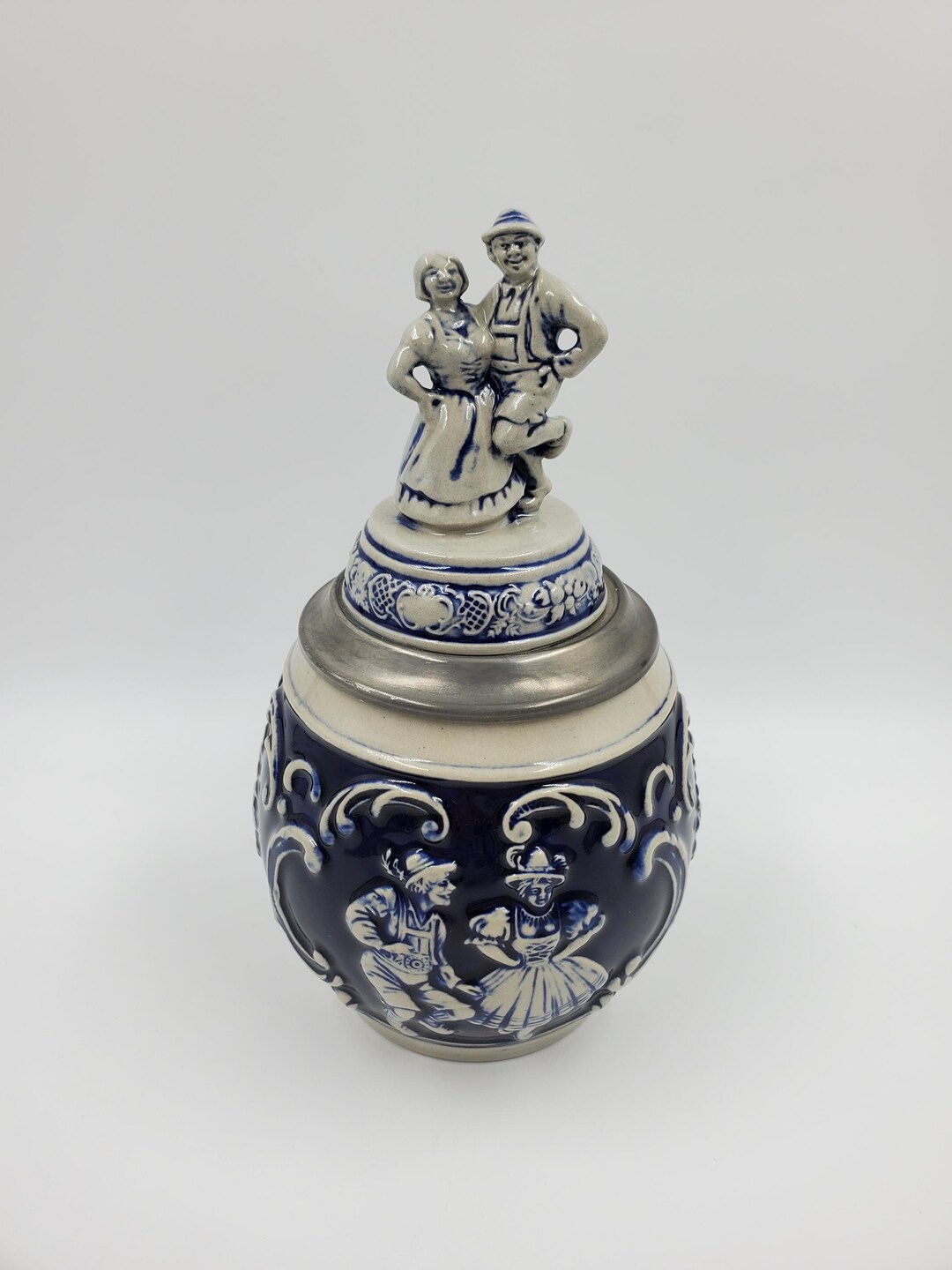 Gerzit Gerz Ceramic Beer Stein With Dancing Couple on Lid - Etsy