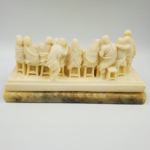 The Last Supper Genuine Alabaster Religious Figurine - Etsy