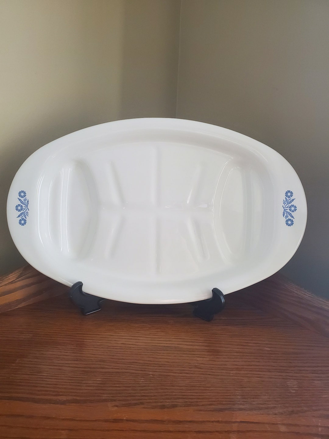 Corning Ware Cornflower Blue Large Serving Platter - Etsy