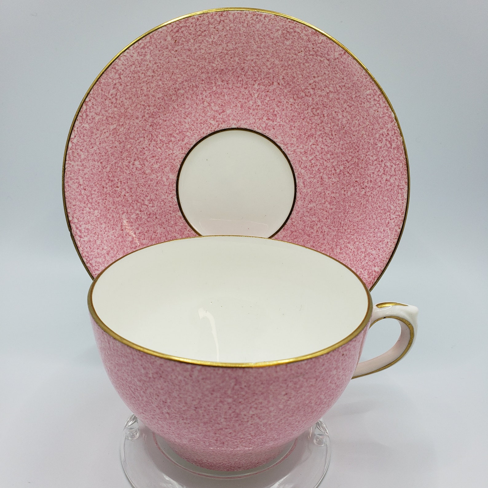 Crown Morris Chelsea Pink Bone China Teacup and Saucer - Etsy