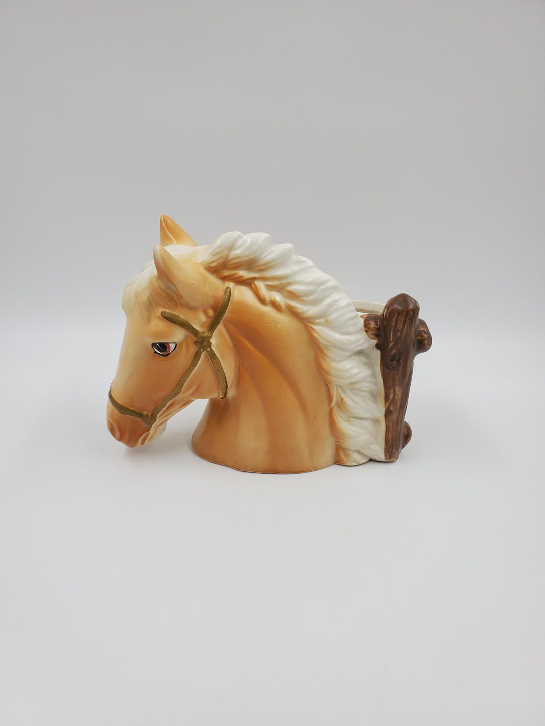 Rubens Palomino Horse Head Planter Pencil Holder Figurine - Etsy