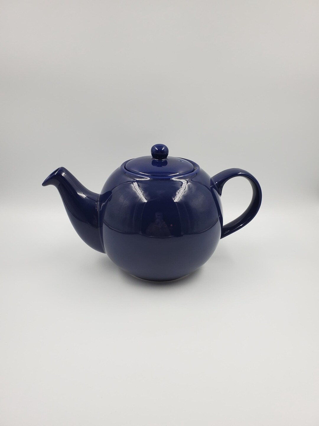 London Pottery Large Cobalt Blue Globe Teapot - Etsy