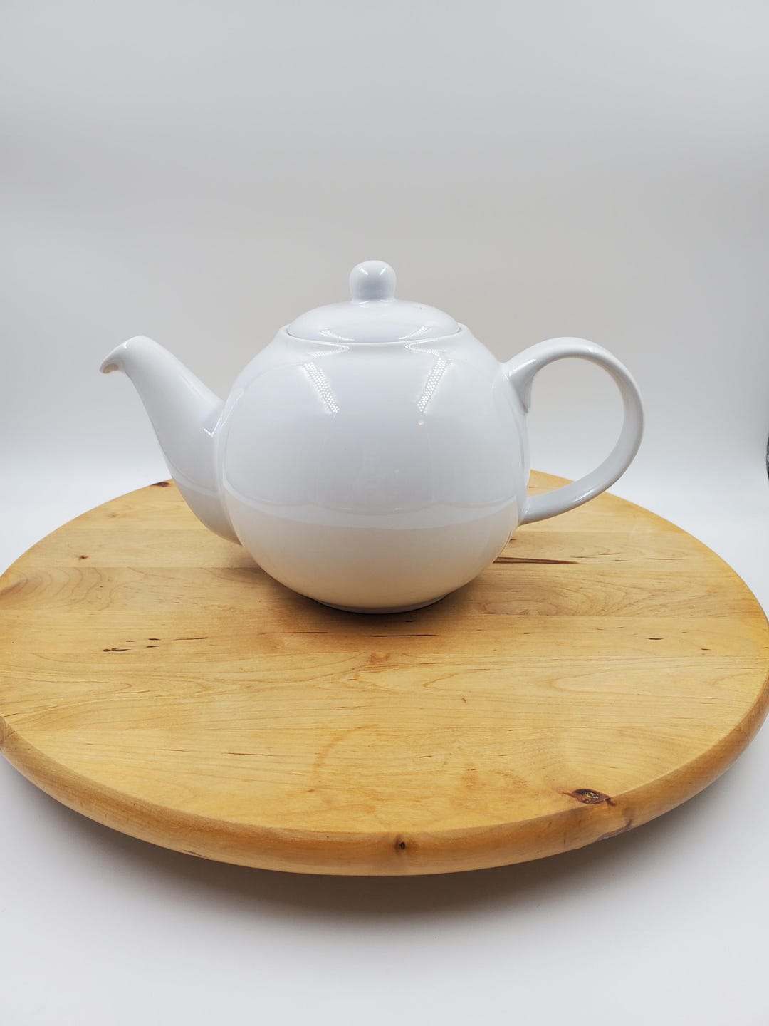 London Pottery White Globe Style Teapot - Etsy
