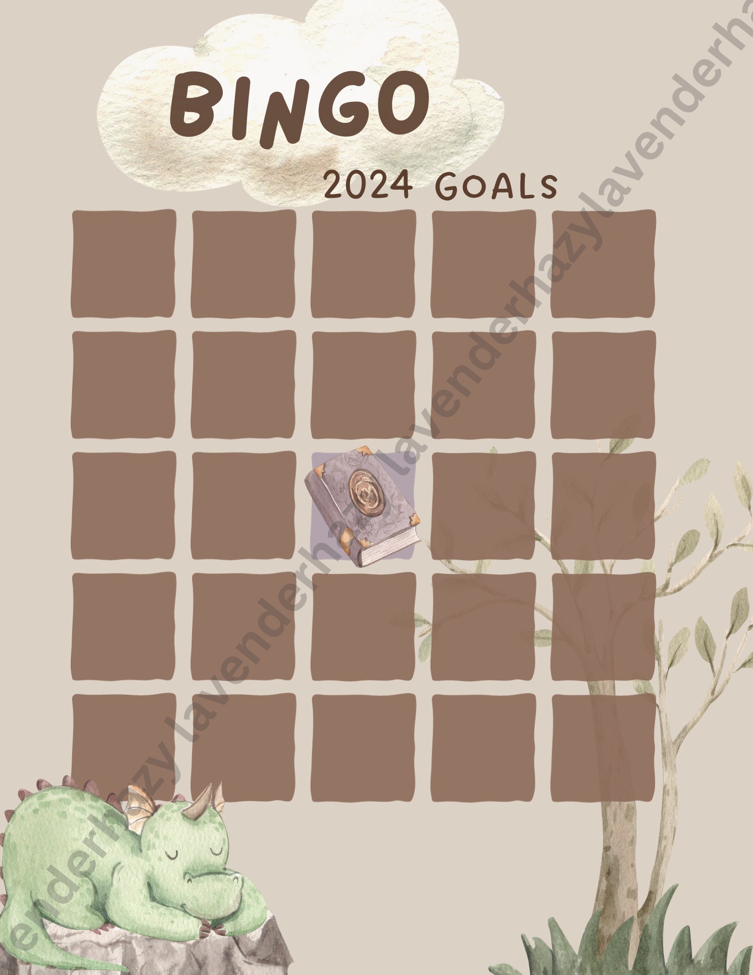 Customizable 2024 PACK OF 4 Bingo Card Vision Board New Year Bingo ...