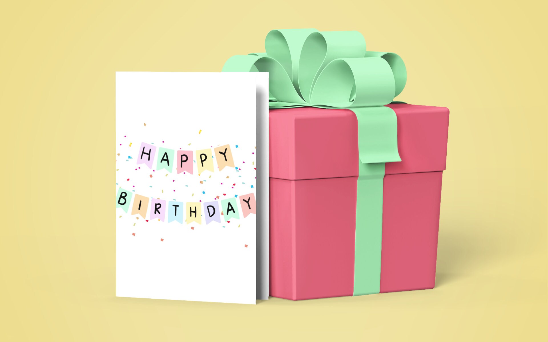 Birthday Banner, Happy Birthday, Birthday Card, Greeting Card, Birthday ...