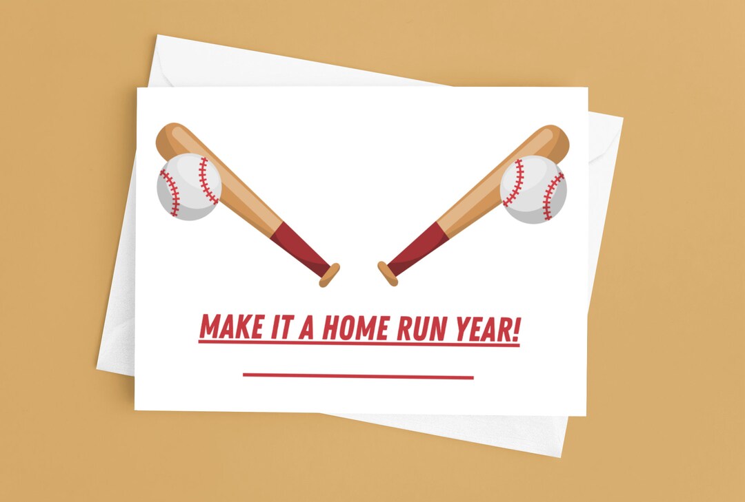 Home Run, Baseball, Baseball Card, Happy Birthday, Birthday, Back to ...