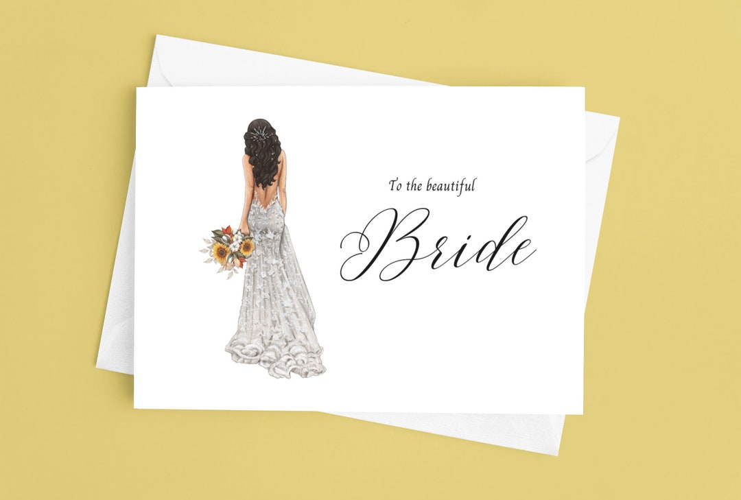 Bride Card, Wedding Card, for the Bride, to the Beautiful Bride Card ...