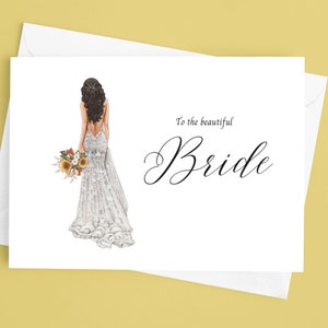 Bride Card, Wedding Card, for the Bride, to the Beautiful Bride Card ...