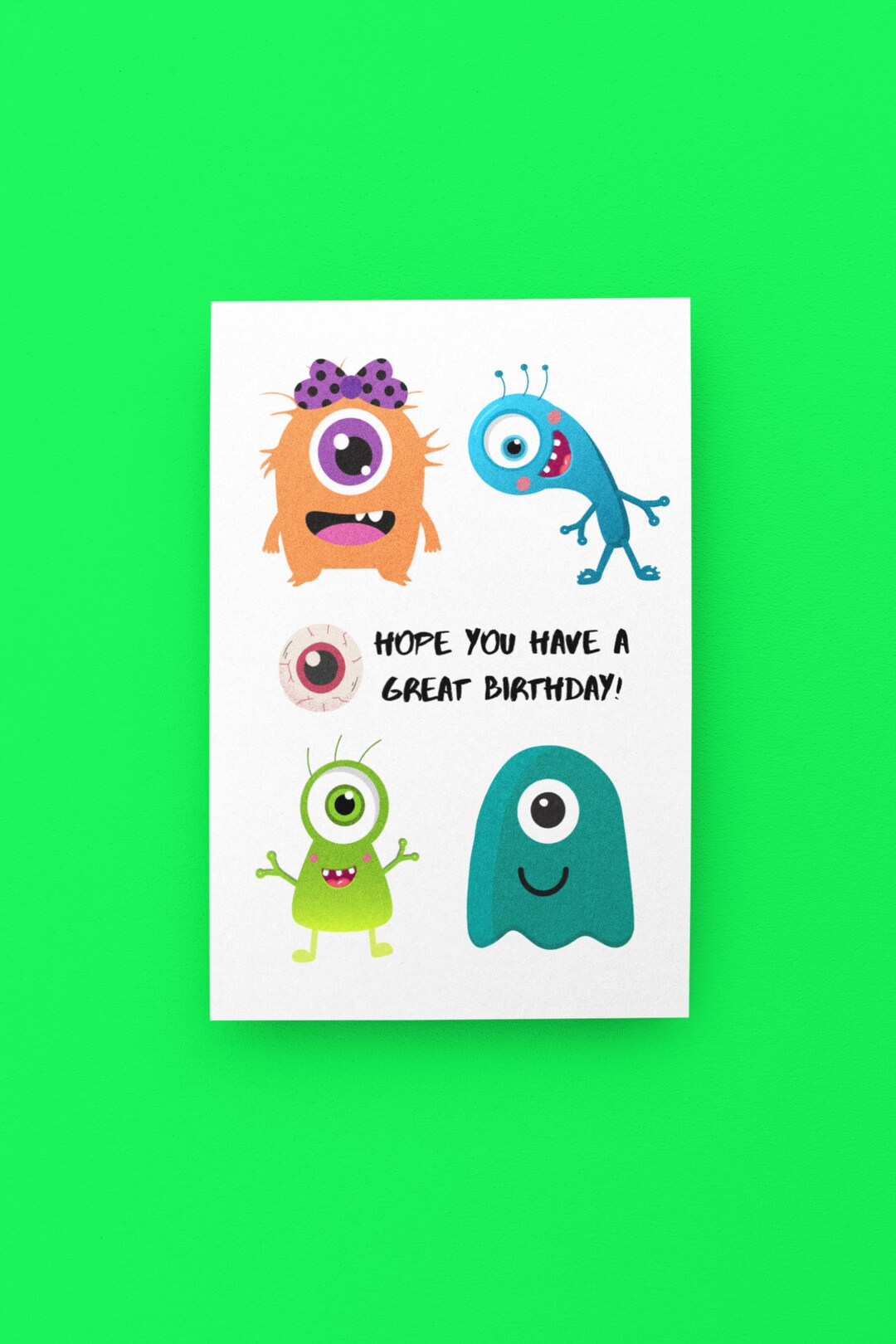 Monster Birthday Card, Monsters, Halloween Birthday, Halloween Birthday ...