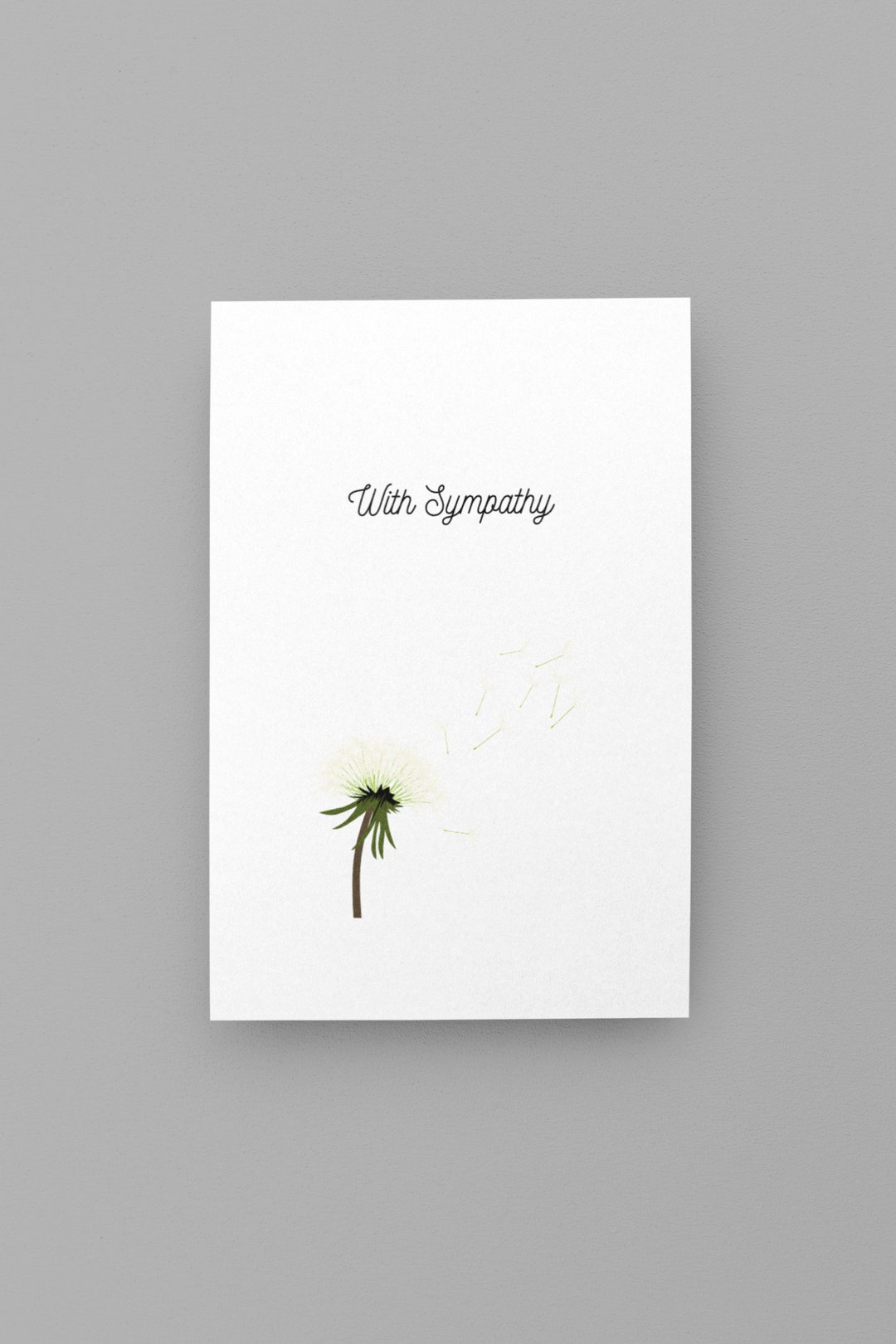 Sympathy Card, Sorry for You Loss, Loss, Thinking of You, Greeting Card ...