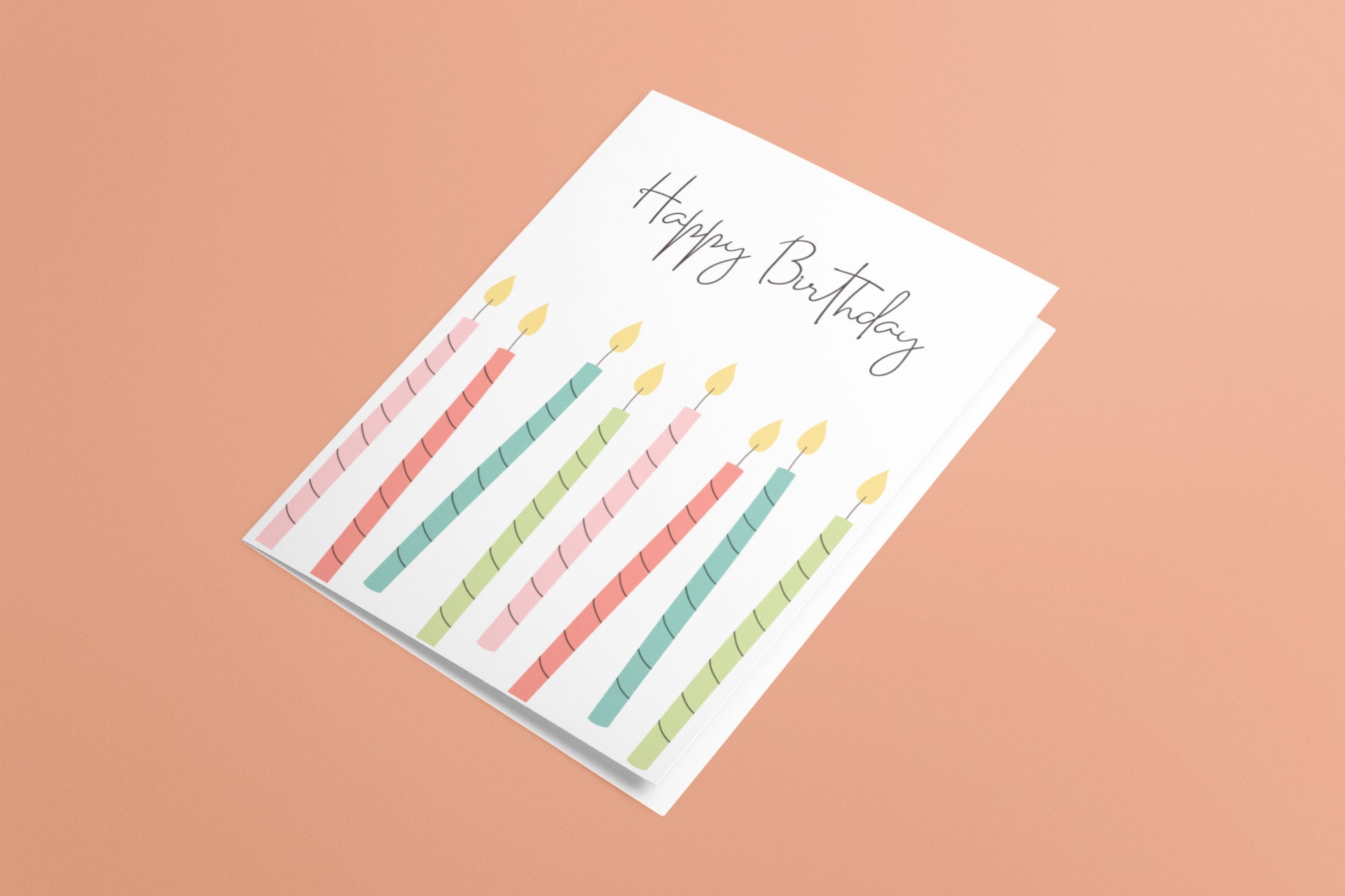 Candle Birthday Card, Candles, Birthday, Happy Birthday, Birthday Card ...