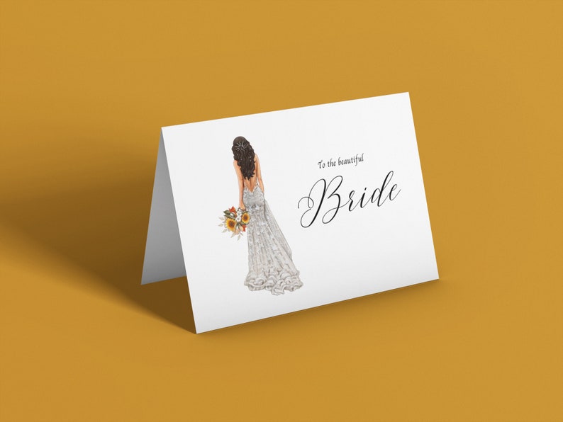 Bride Card, Wedding Card, for the Bride, to the Beautiful Bride Card ...