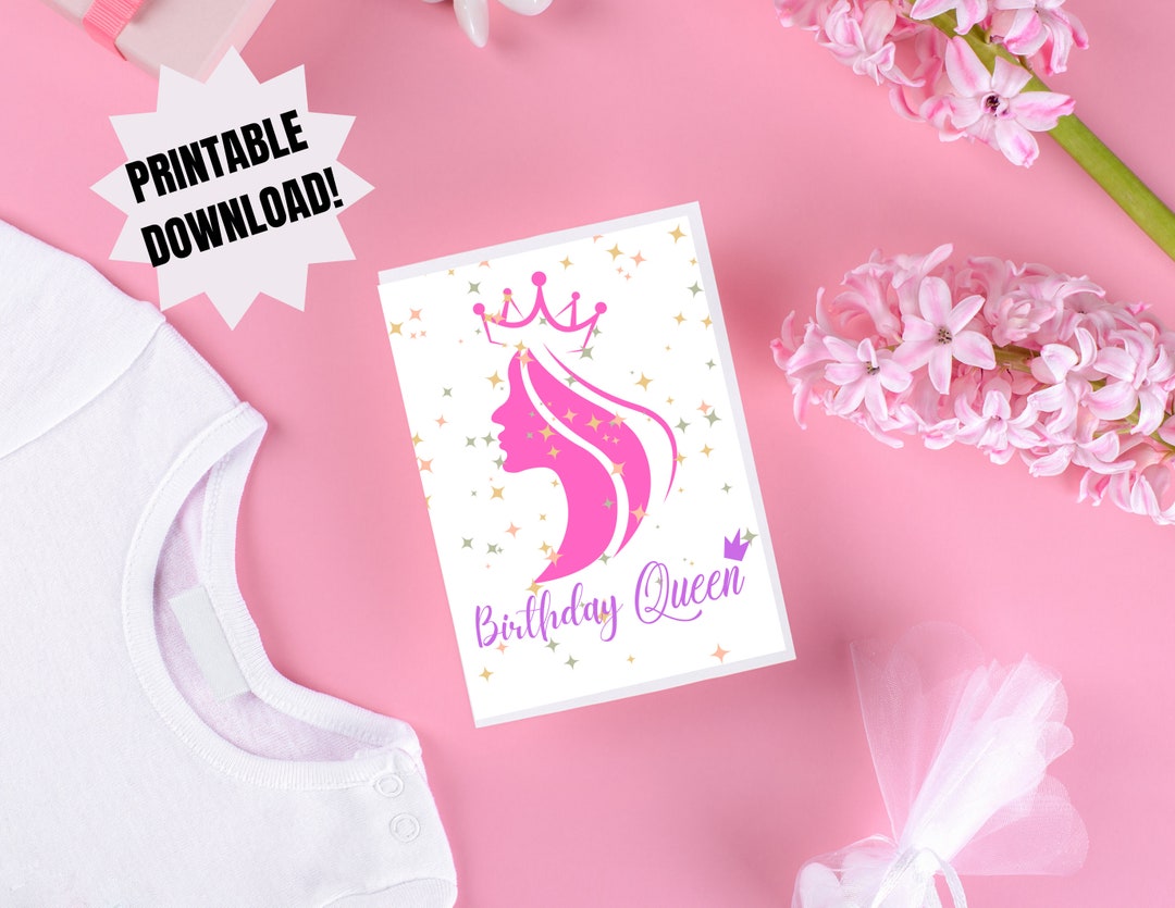 PRINTABLE Birthday Queen, Birthday, Birthday Girl, Birthday, Happy ...