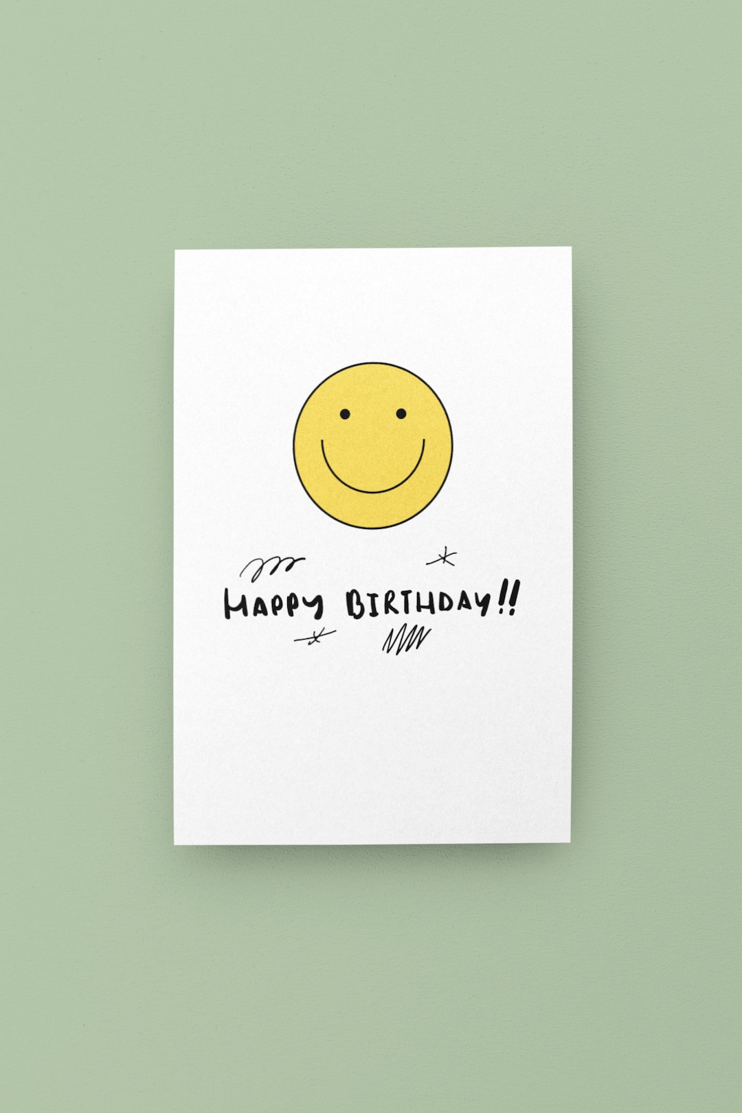Smiley Birthday Card, Happy Birthday, Smiley, Birthday, Greeting Card ...