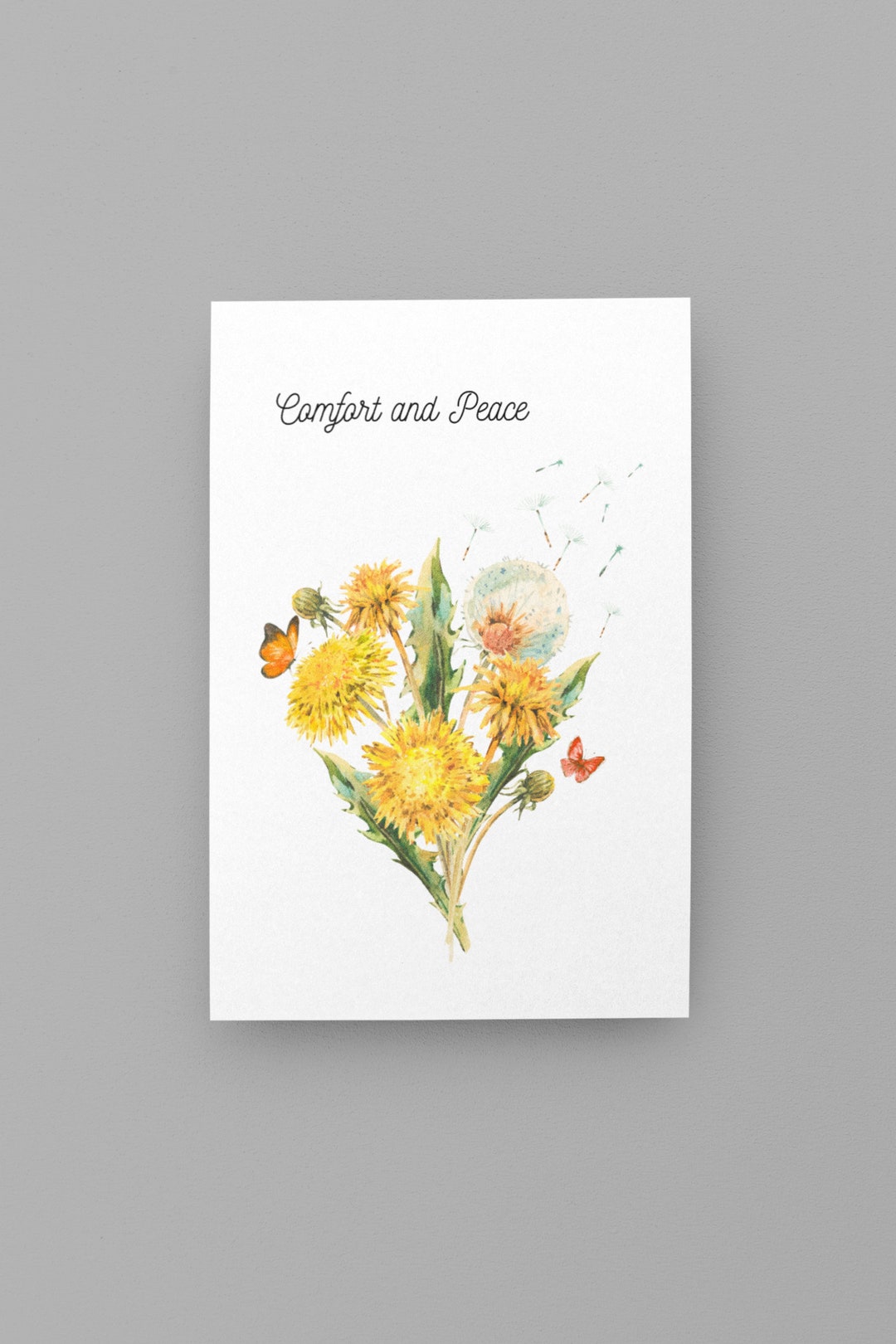 Sympathy Card, Sorry for You Loss, Loss, Thinking of You, Greeting Card ...