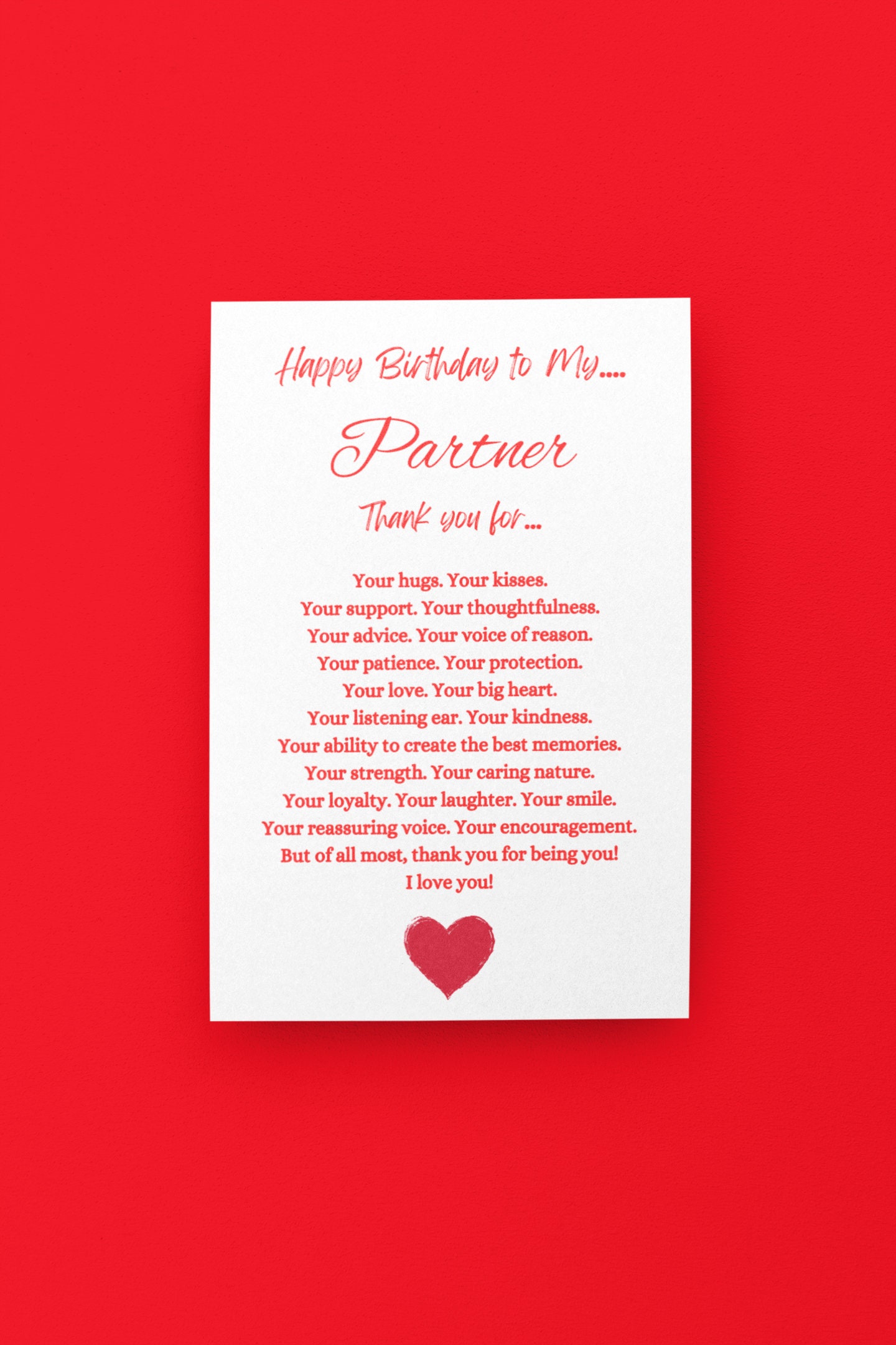 Boyfriend Birthday Card, Husband Birthday Card, Anniversary Card, Wife ...