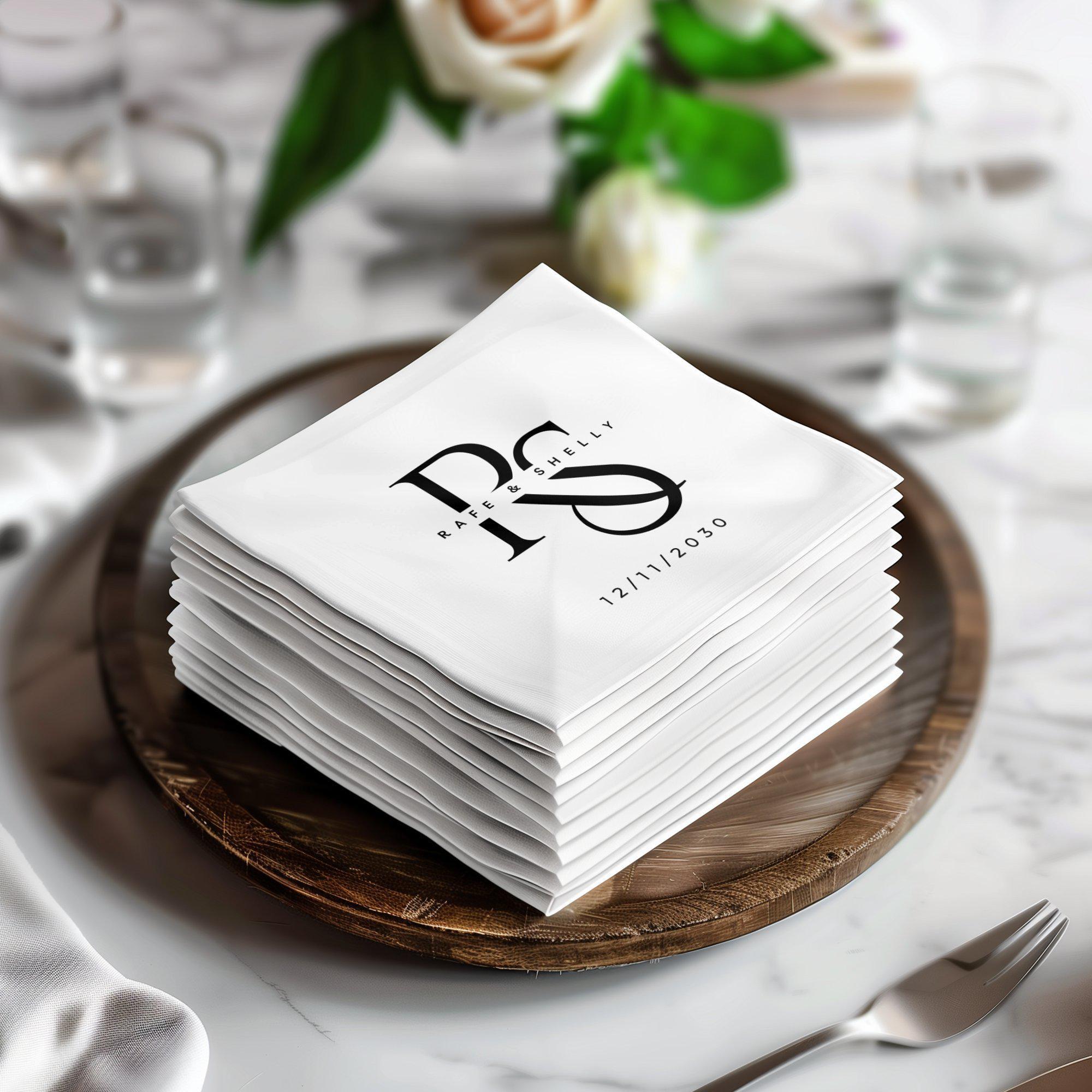Custom Cocktail Napkin Personalized Bridal Shower Bachelorette Party ...