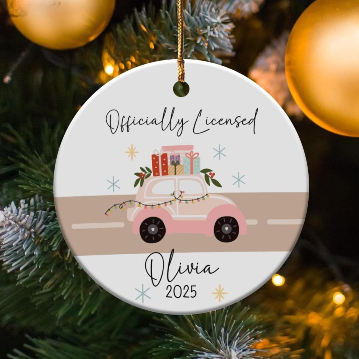 Personalized “officially Licensed” Driver Ornament – Teen Driver Gift ...