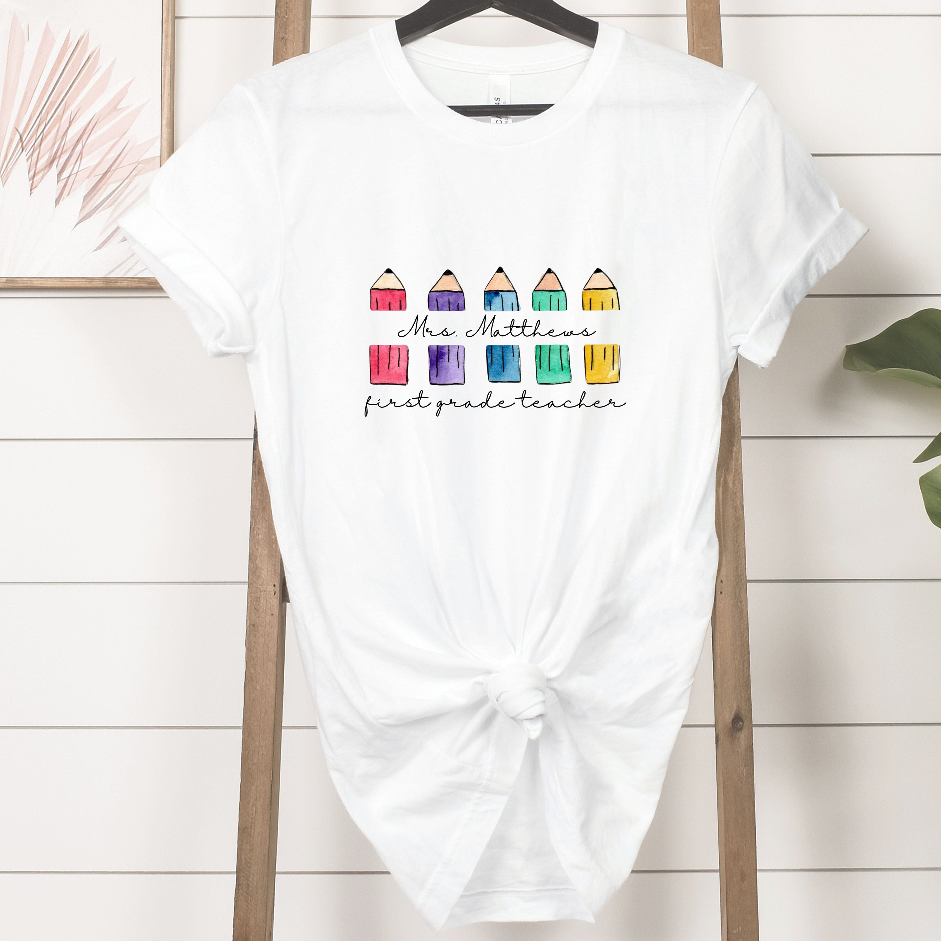 Personalized Teacher Shirt, Custom Teacher Shirt, Teacher Appreciation ...