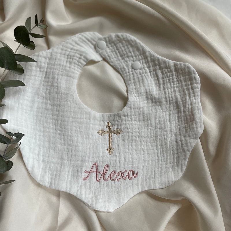 Christening Bib - Etsy