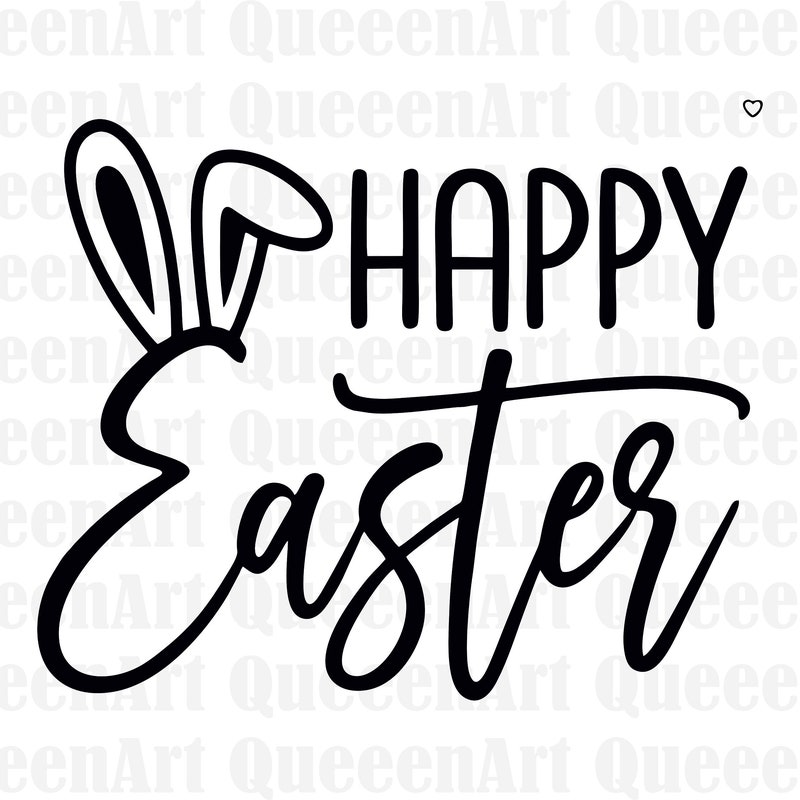 Happy Easter Bunny Svg - Etsy
