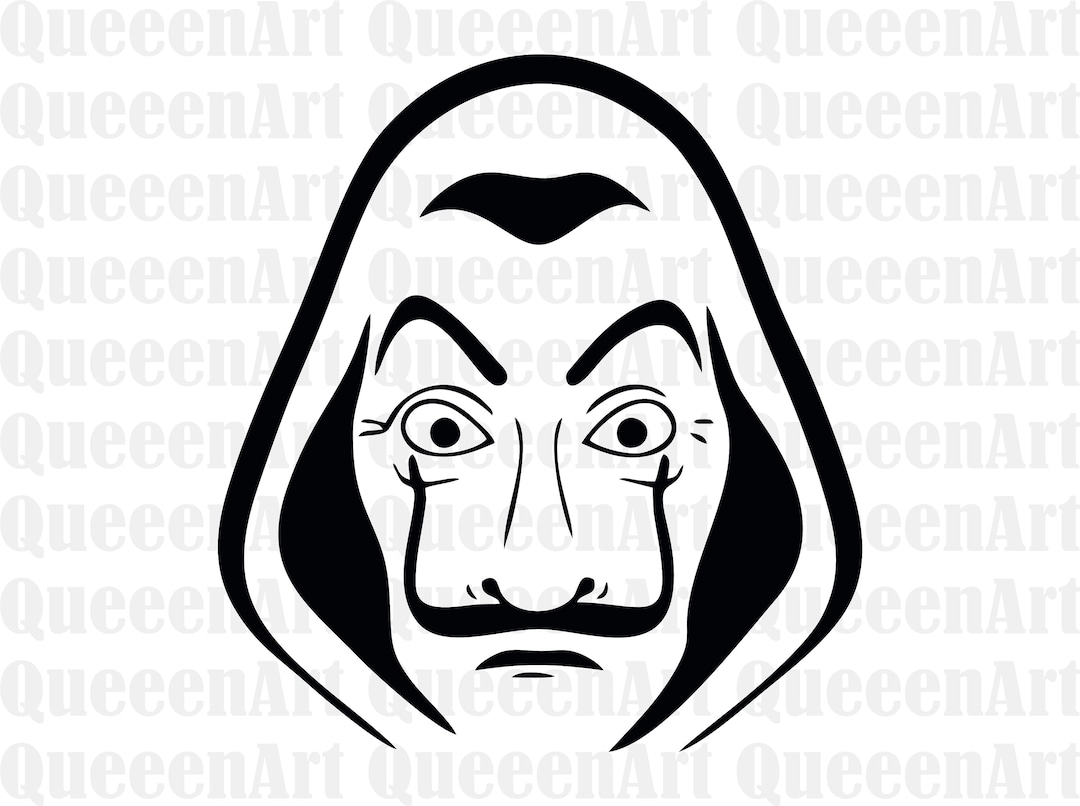 Salvador Dali Svg, Dali Poster Svg, La Casa De Papel, Berlin, Denver ...