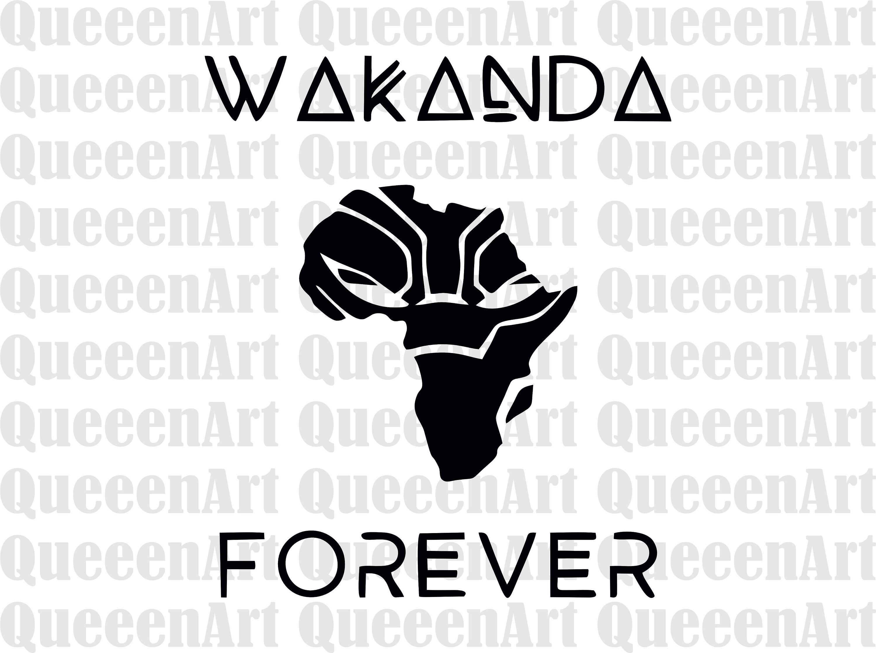 Wakanda Forever, PNG PDF SVG Eps Instant Digital Download Clipart ...