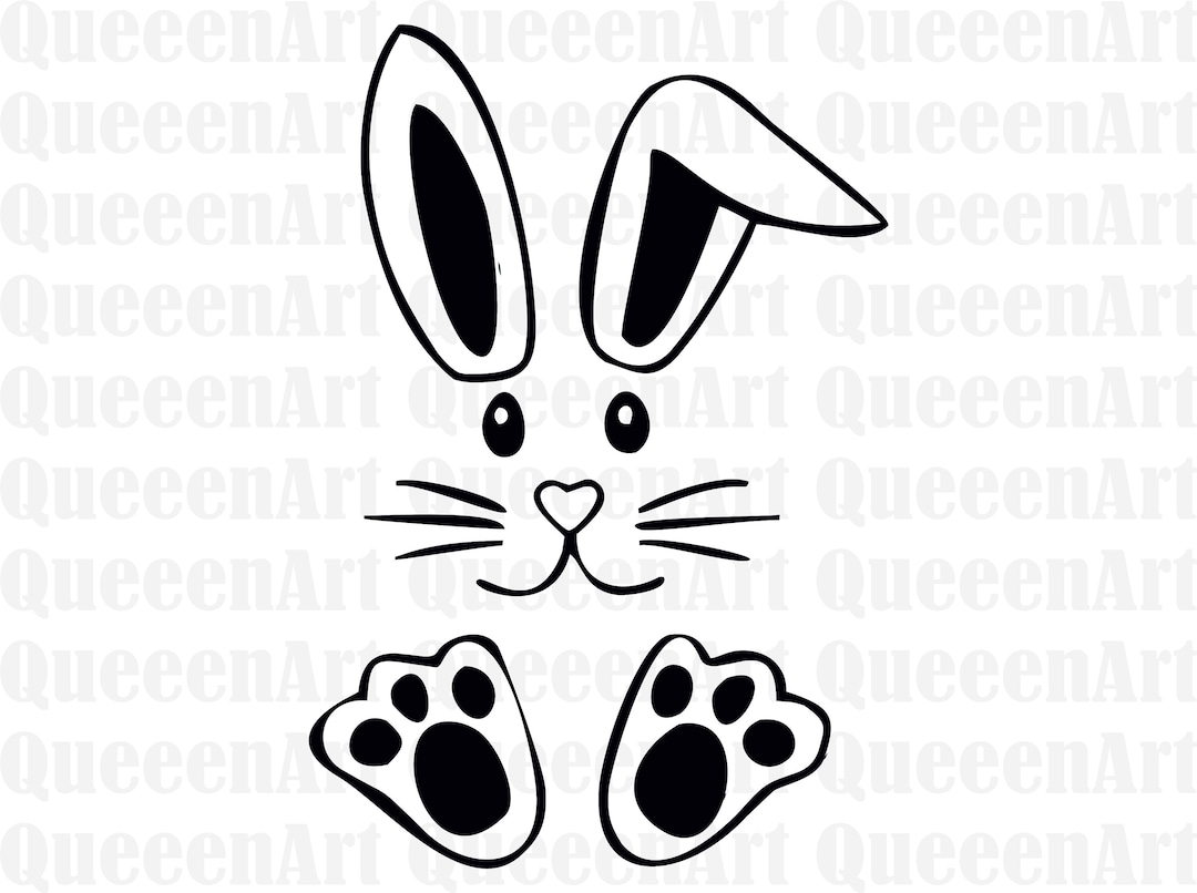 Bunny SVG, Digital Download, Svg, Jpg, Png, Dxf, Eps, Easter Bunny ...