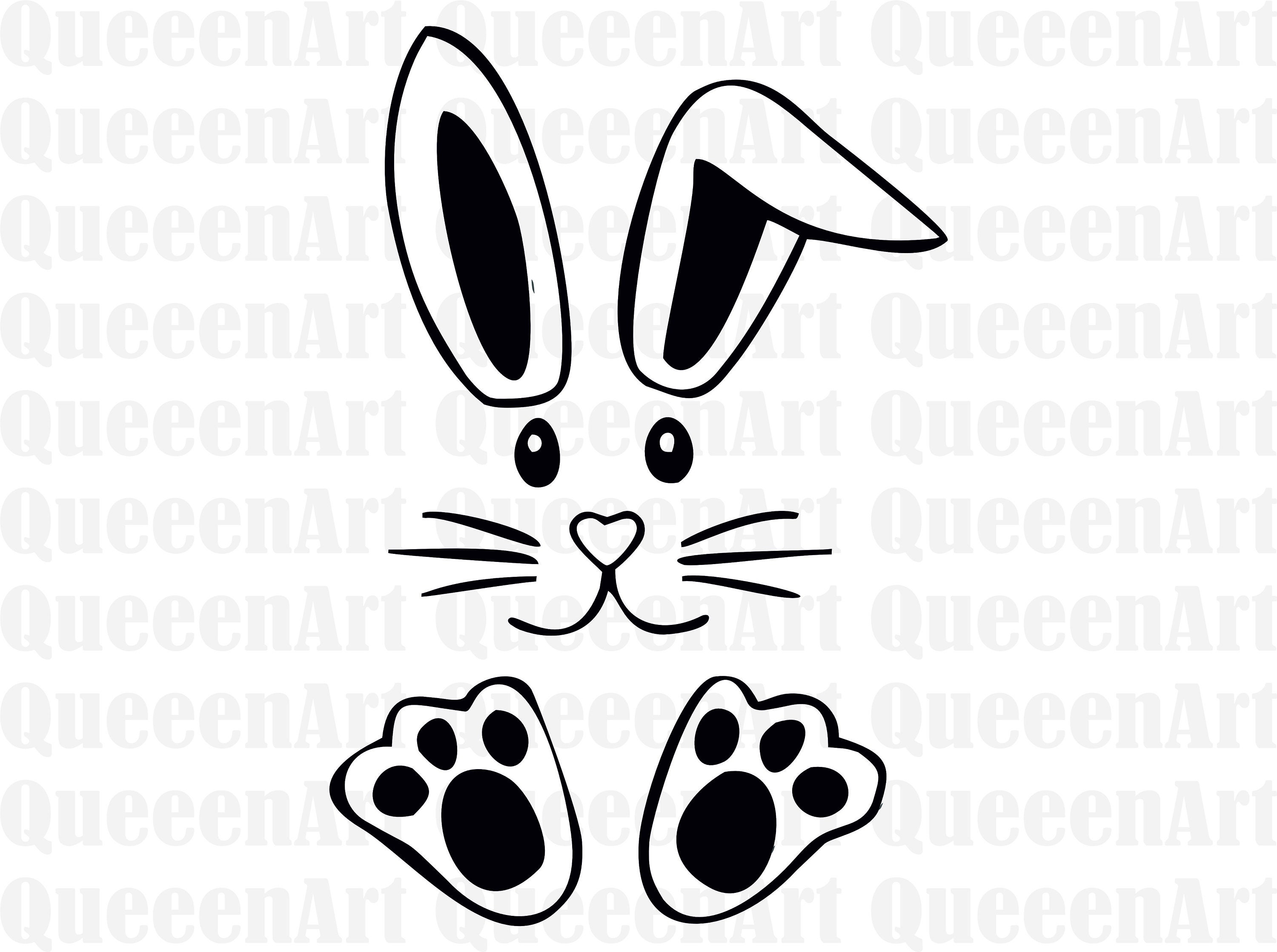 Bunny SVG, Digital Download, Svg, Jpg, Png, Dxf, Eps, Easter Bunny ...