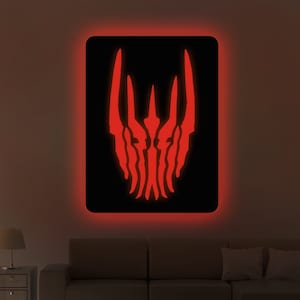 LOTR Sauron LED Sign Svg Digital Dxf Files LOTR Svg Wall Art - Etsy