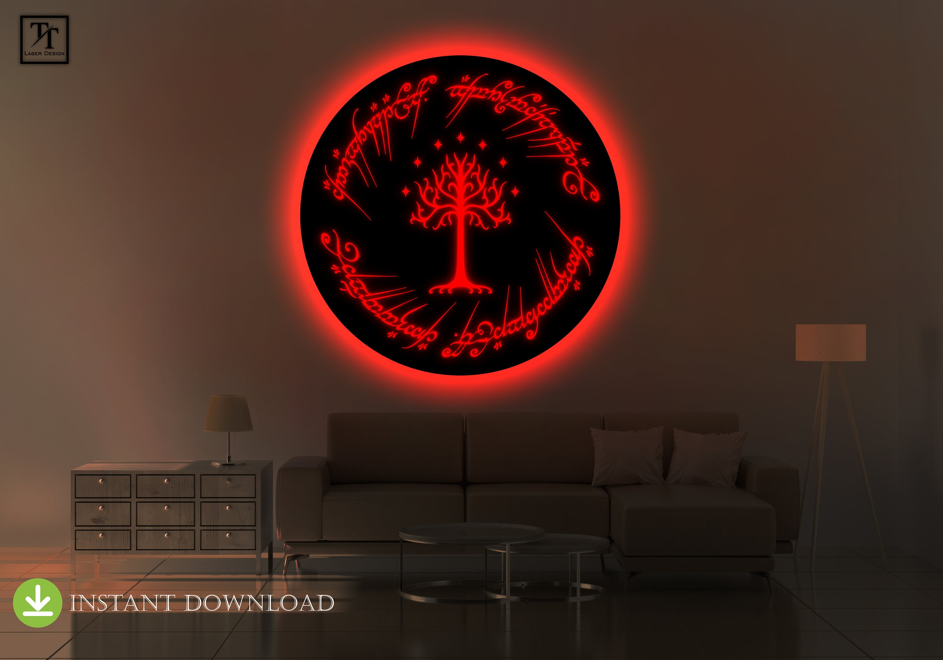 LOTR Gondor LED Neon Sign, CNC Cutting Vector Files (digital Files) - Etsy