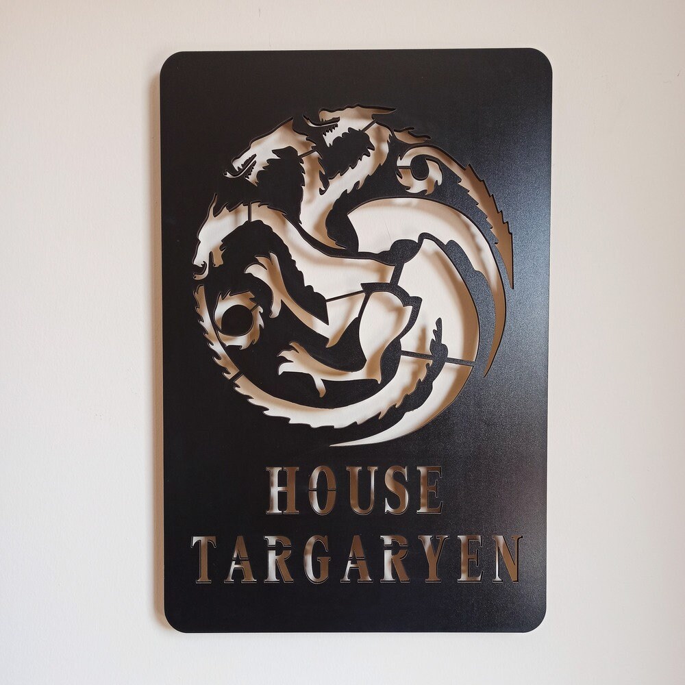 Dragon LED Neon Sign Targaryen Digital Svg Files Wall Art - Etsy