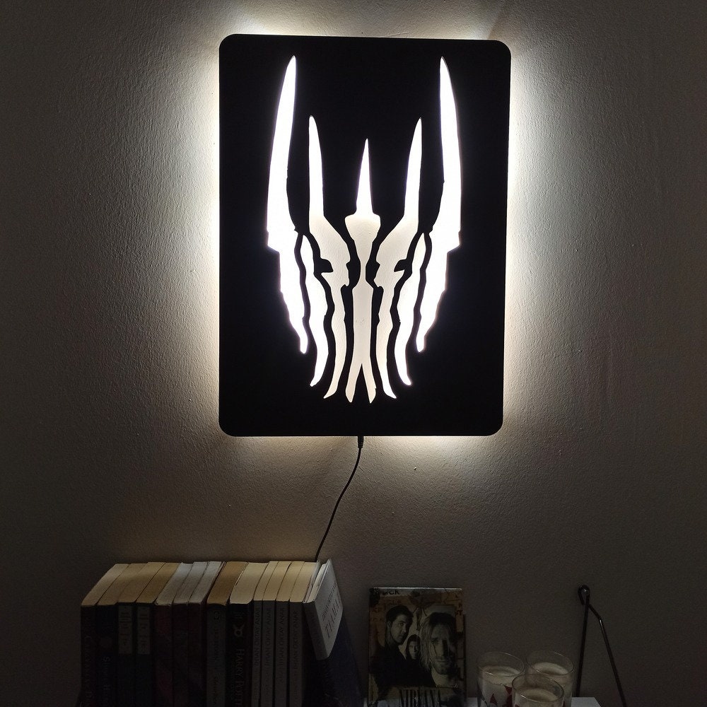 LOTR Sauron LED Sign Svg Digital Dxf Files LOTR Svg Wall Art - Etsy