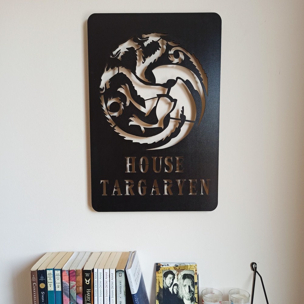 Dragon LED Neon Sign Targaryen Digital Svg Files Wall Art - Etsy