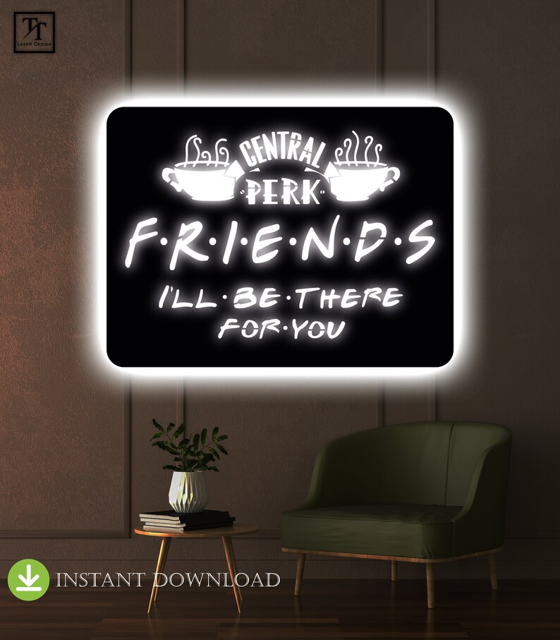 Friends Series Movies LED Neon Sign, Digital Files, Wall Art Decor ...
