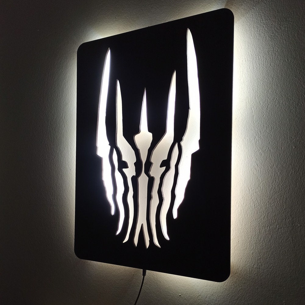 LOTR Sauron LED Sign Svg Digital Dxf Files LOTR Svg Wall Art - Etsy