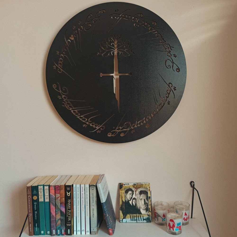 LOTR Gondor Narsil LED Neon Sign, Digital Files, Movie Svg Wall Art ...