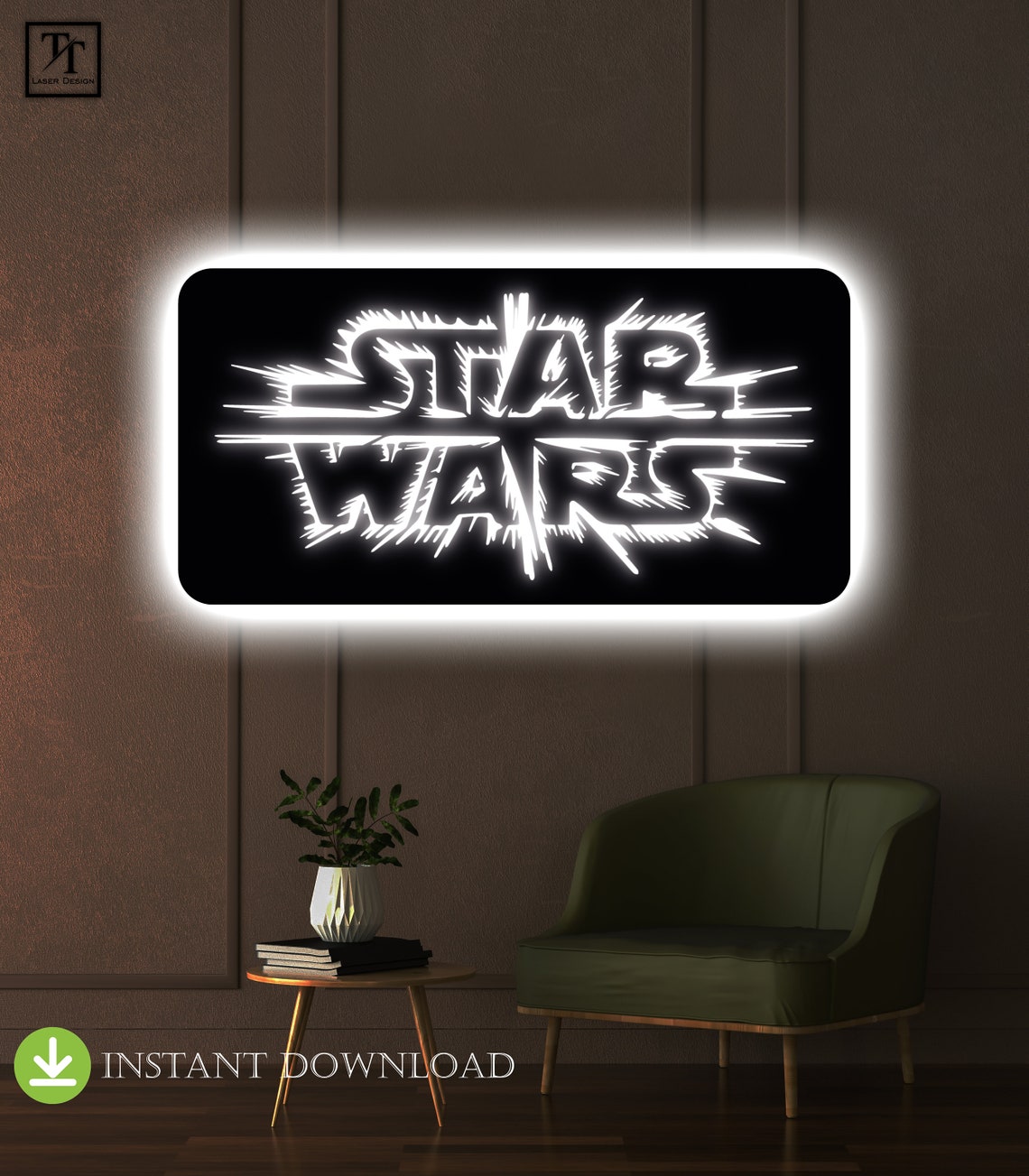 Movie LED Neon Sign, Digital Files, Wall Art Decor, Vector, Home ...