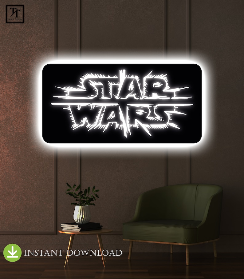 Movie LED Neon Sign, Digital Files, Wall Art Decor, Vector, Home ...