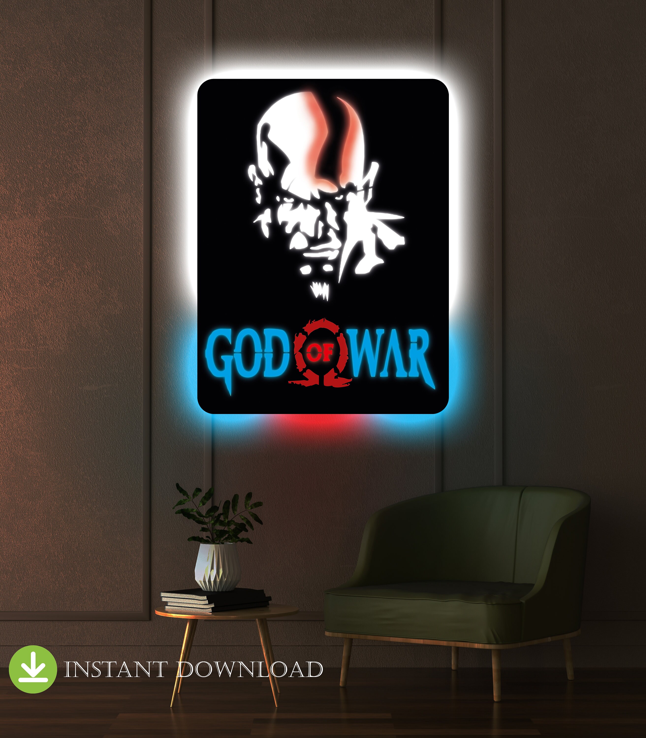 Gamer LED Neon Game Sign, Digital Files, Wall Art Decor, Vector, Home ...