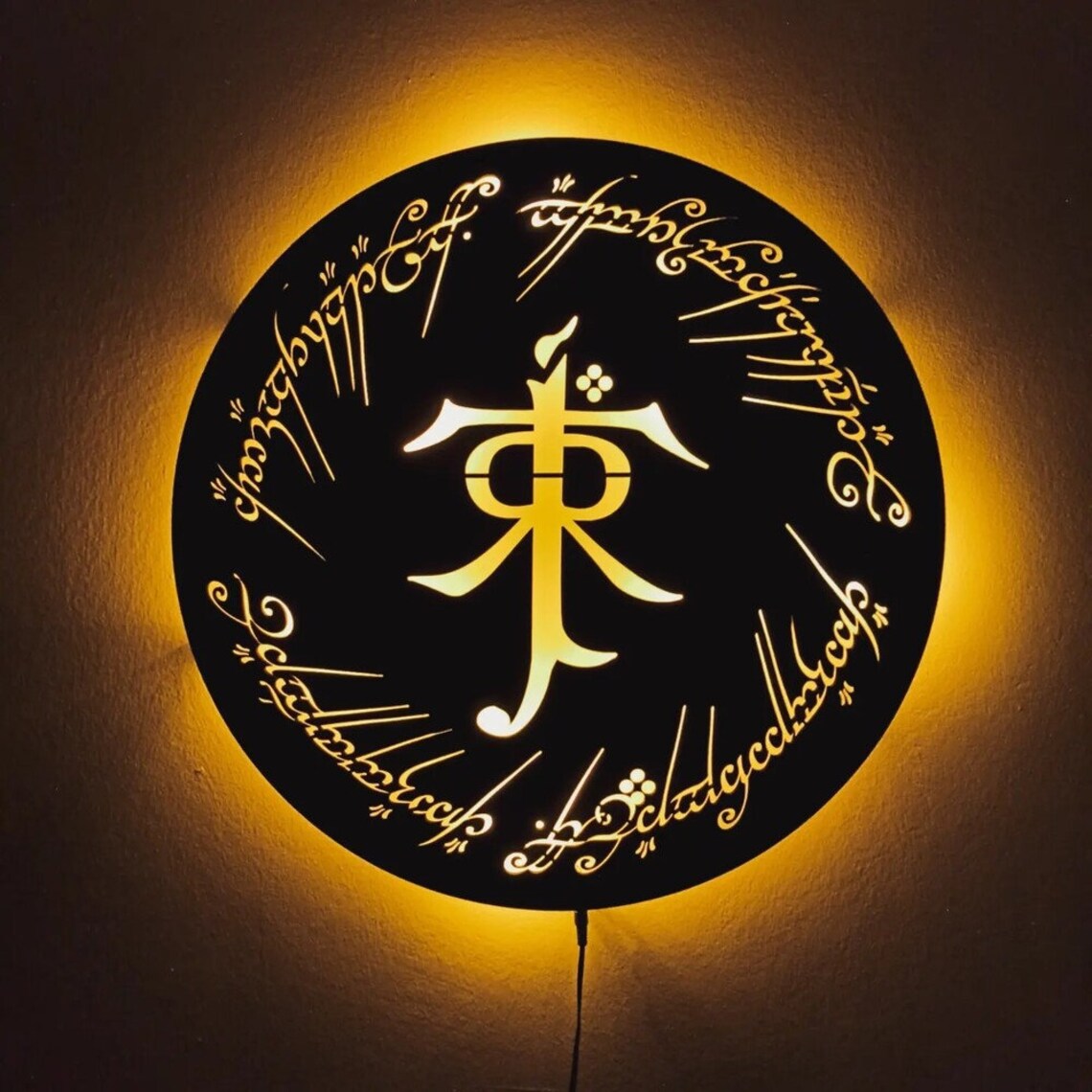 LOTR Tolkien Symbol LED Movie Neon Sign Svg, Wall Art Decor, Digital Files, Vector, Home ...