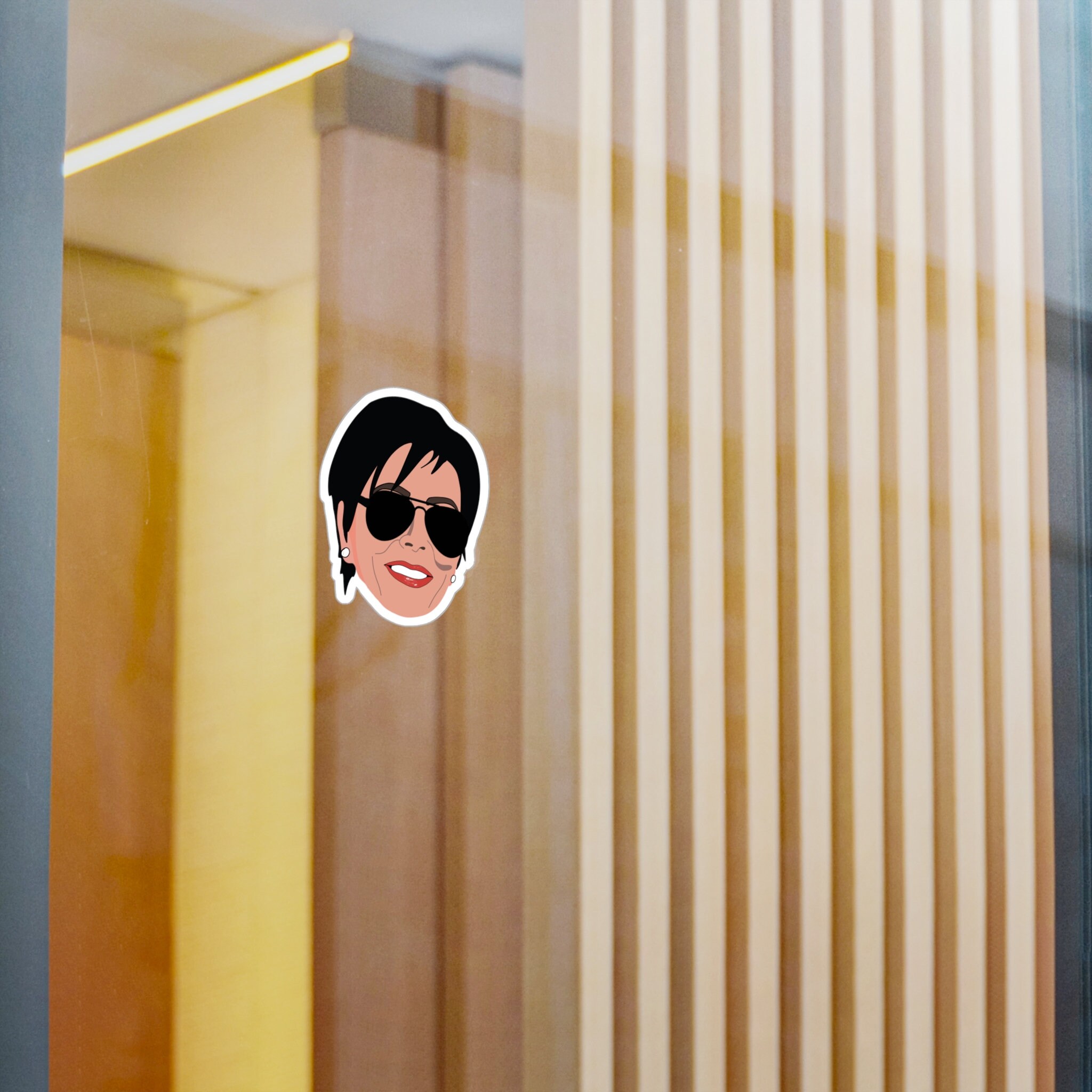 Kris Jenner Face Sticker - Vinyl Decal - Kardashian - Kardashians ...